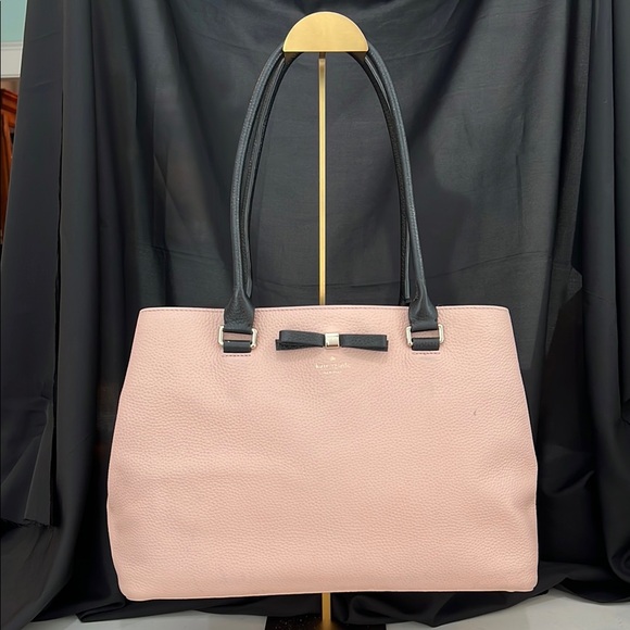 kate spade | Bags | Low Start Kate Spade Blush Pink Tote With Black ...